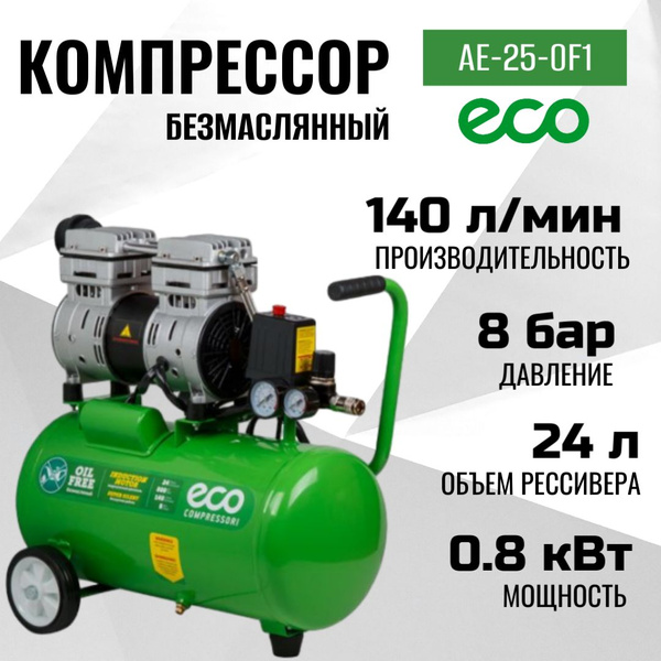 Компрессор Безмасляный ECO, 2200 Вт - купить по выгодным ценам в ...