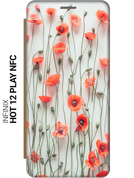 Чехол-книжка на Infinix Hot 12 Play NFC / Инфиникс Хот 12 Плей с ...