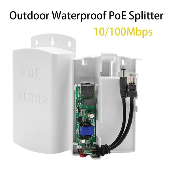 Наружный POE-разветвитель 10/100 Мбит/ с 12 В/1A 1 В 2 ВЫХОДА IEEE802 ...