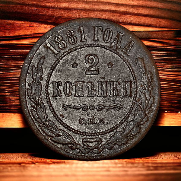 Монета Российской Империи 2 копейки 1881 года, СПБ. Александр II купить на OZON по низкой цене ...