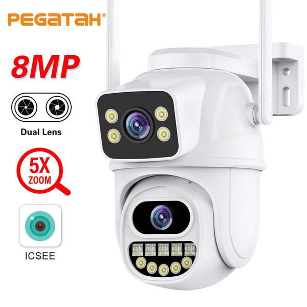 Характеристики 8MP WIFI PTZ IP-камера 4K HD двойной объектив умный дом ...