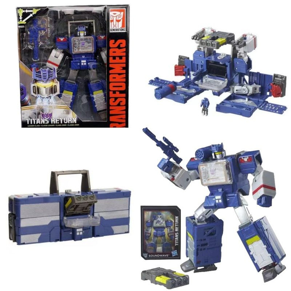 Трансформеры Hasbro Игрушка Titans Return Soundblaster & Soundwave 21cm ...