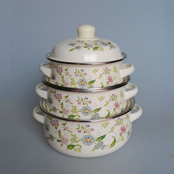 Кастрюля Ejiry, Эмаль, 3,1 л - купить по выгодной цене в интернет ...