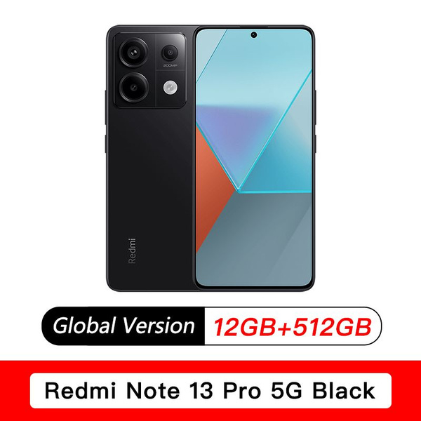 Смартфон Xiaomi redmi note 13pro 512 ГБ 12 ГБ Черный 6.67 OLED/AMOLED redmi note 13pro купить c ...