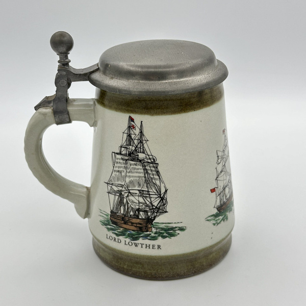 Кружка пивная с изображением парусников Ост-Индской Компании Lord ...