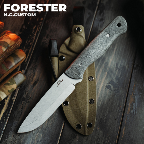 Нож туристический Forester AUS10 Micarta с ножнами из кайдекса - купить ...