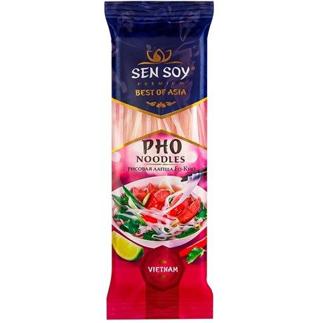 Лапша рисовая Sen Soy Fo-kho, 200г - купить с доставкой по выгодным ...