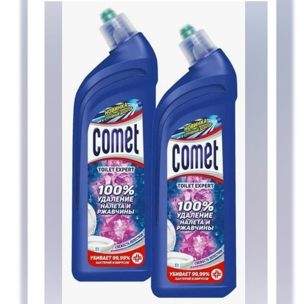 Comet гель Универсальный Toilet Expert "Свежесть лепестков" от налета и ...