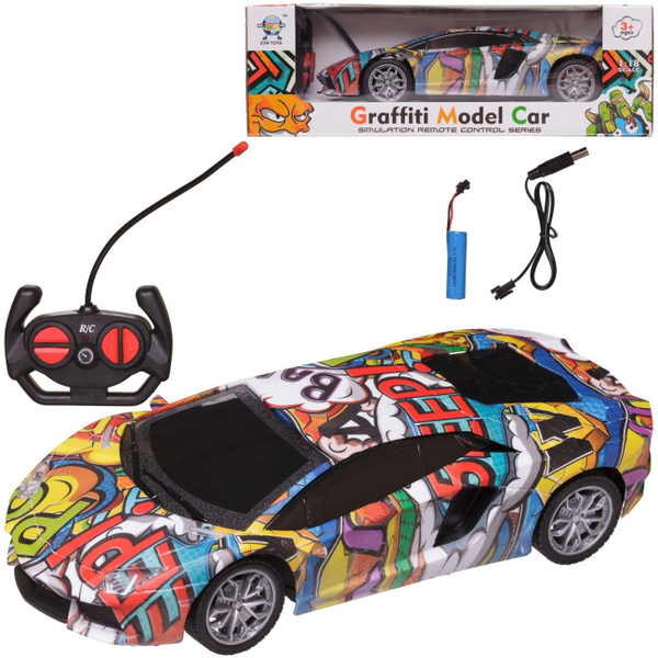 Машинка р/у Junfa Graffiti 1:18 27 Мгц фары светятся (максимальная обтекаемость кузова) купить ...