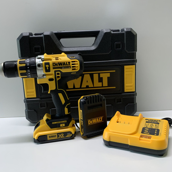 Дрель-шуруповерт DeWalt ударная дрель шуруповерт DCD776 24V. 000158 VAV, 460 Вт - купить по ...