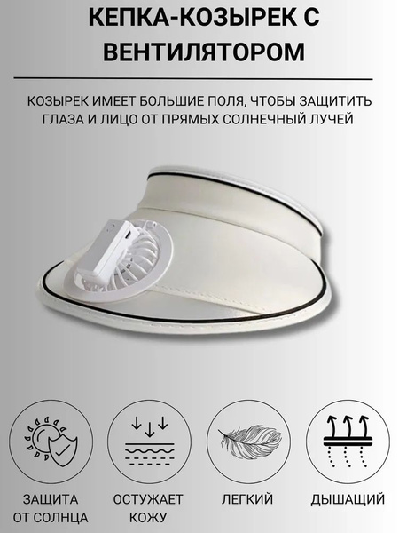 бейсболка с портативным вентилятором / зарядка вентилятора от USB шнура ...
