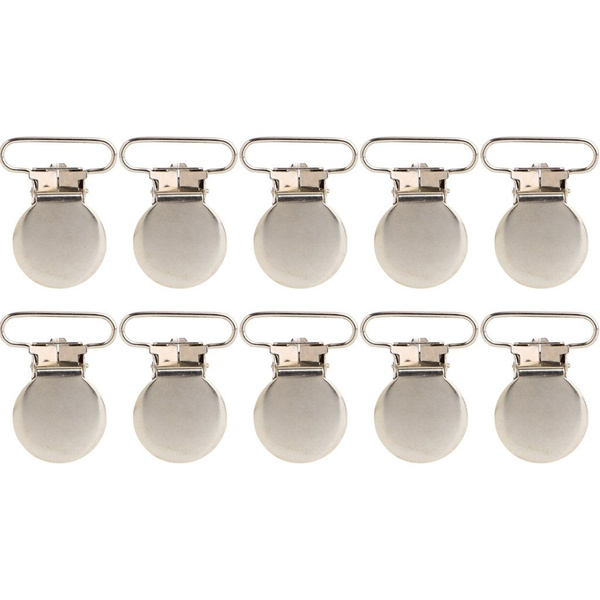 10 шт., металлический круглый зажим для соски-пустышки - купить с ...