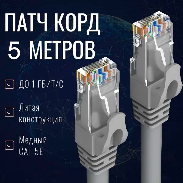 Кабель RJ-45 Ethernet (Cat. 5e) YOUTON лан - купить по низкой цене в ...