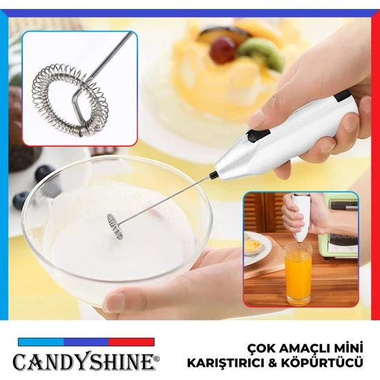 Миксер Мини-миксер Candy Shine, насадка для взбивания кофе, молока ...
