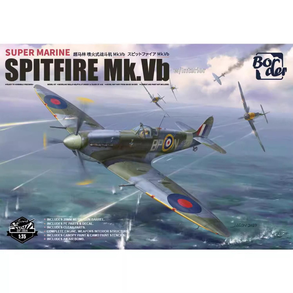 Граница BF-004 1/35 Spitfire MK.Vb W/ внутренняя пластиковая модель - купить с доставкой по ...