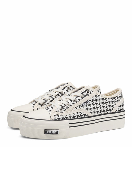 Кеды Женский Keddo Текстиль, размер 39 6 Лето Шнурки Без каблука Великобритания купить c ...