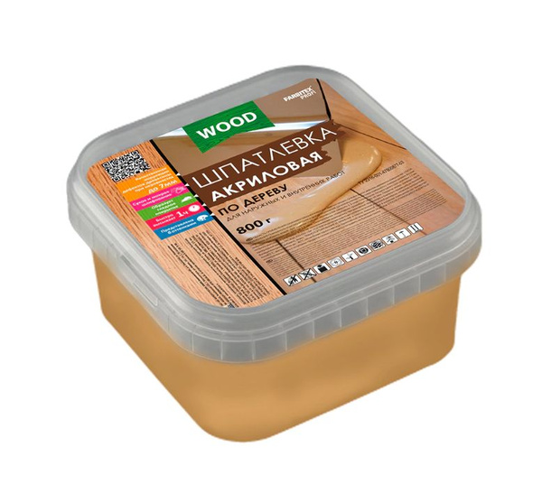 Шпатлевка по дереву FARBITEX PROFI WOOD 0,8 кг махагон купить по низкой ...