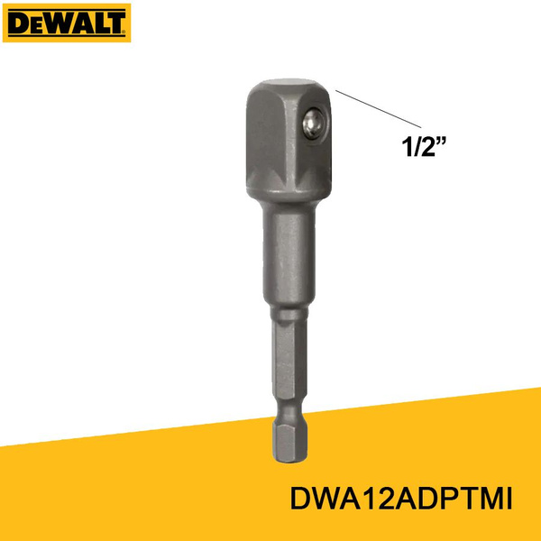 DEWALT Адаптер для бит 1/4'',квадратного адаптера 1/2'' DWA12ADPTMI ...