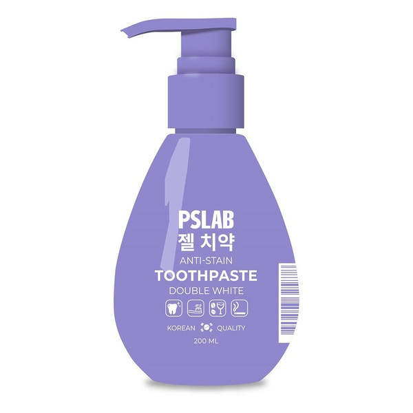 Зубная паста PSLAB Отбеливающая Double White, 200 мл - купить с доставкой по выгодным ценам в ...
