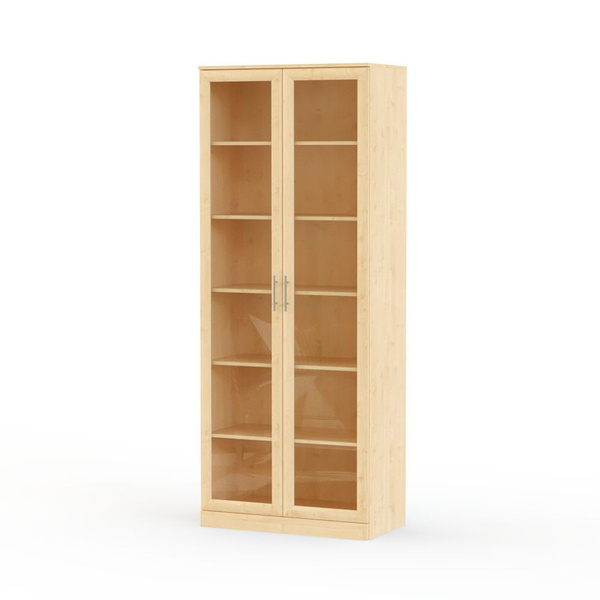 Шкаф книжный BestMebel Книжный шкаф со стеклом BMS, 80x40x200 см ...