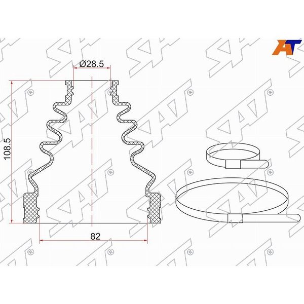 Пыльник шруса внутренний OEM TOYOTA LAND CRUISER PRADO 120 KDJ12# 02-09 ...