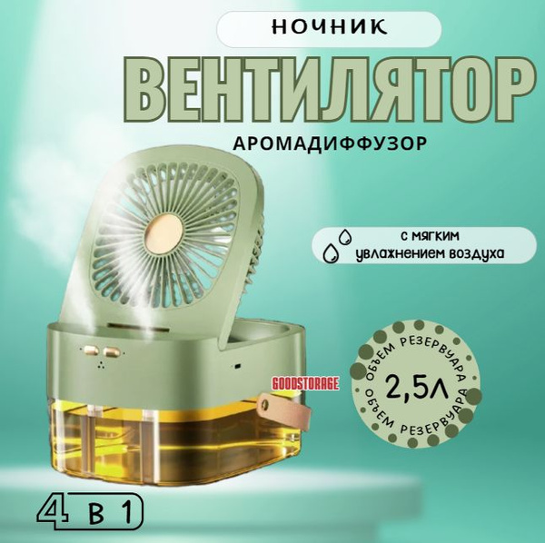 Вентилятор настольный с увлажнителем воздуха портативный купить по ...