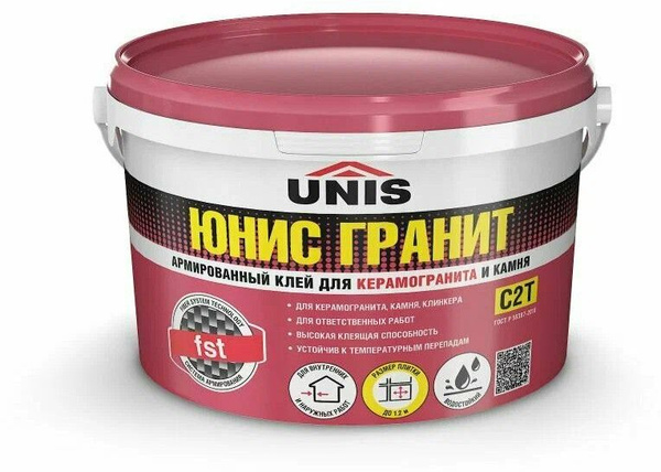 Клей для плитки Unis Гранит купить по низкой цене в интернет-магазине ...
