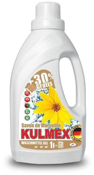 Гель для стирки KULMEX Savon de Marseille 1 л - купить с доставкой по ...
