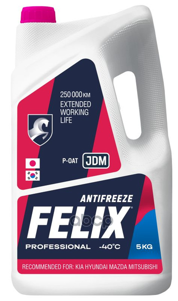 Антифриз FELIX Felix Jdm G12++ Готовый Розовый 5 Кг 430206402 купить по выгодной цене в интернет ...