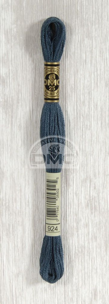 Мулине DMC (Франция), артикул 117, 100% хлопок, цвет 924 Темно-серый ...