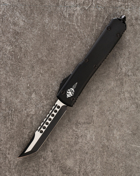 Автоматический складной нож Microtech Ultratech Hellhound Tanto DLC 119 ...
