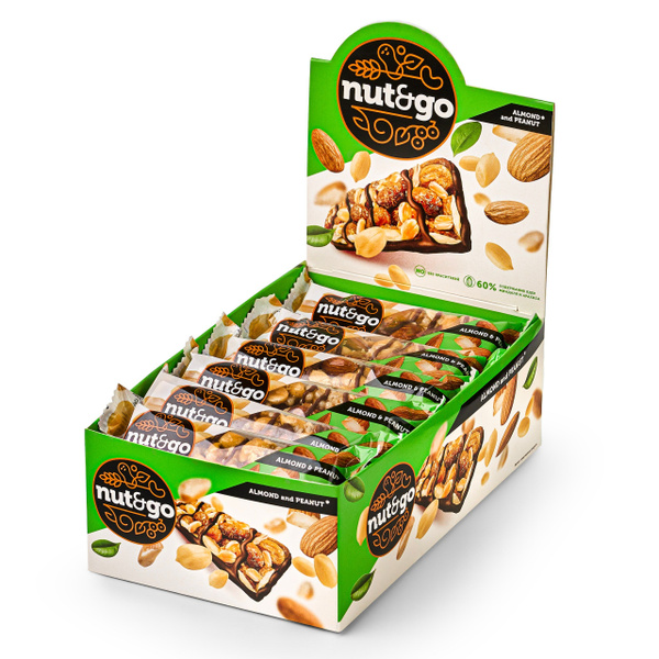 Вопросы и ответы о Батончик Nut&Go с арахисовой пастой 18 шт по 36 гр ТМ KDV – OZON (1613485169)