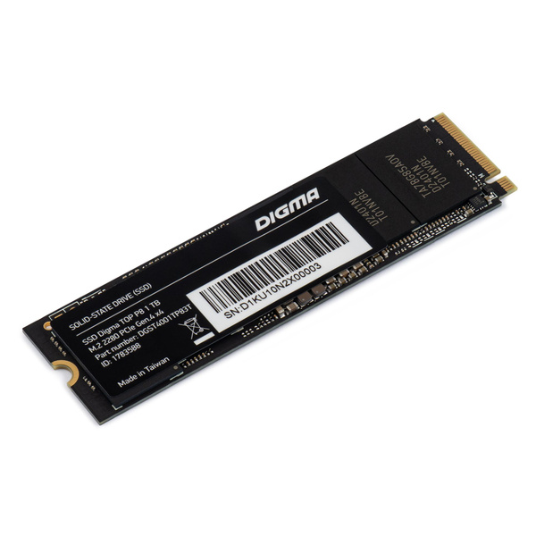 1 ТБ Внутренний SSD-диск 2280 Digma SSD PCIe 4.0 x4 1TB DGST4001TP83T Top P8 M.2 2280 ...