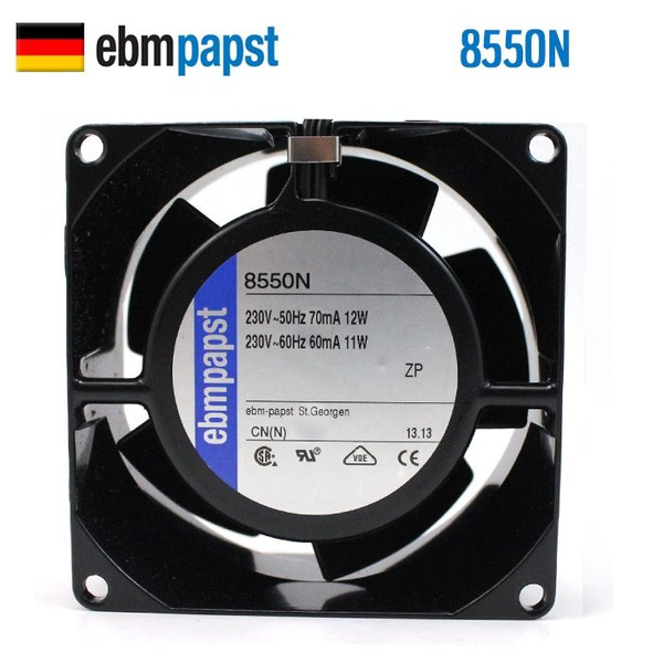 немецкий ebmpapst вентилятор 8550N 8038 230V цельнометаллический ...