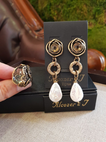 Alcozer&J Серьги крупные купить на OZON по низкой цене (1634352533)