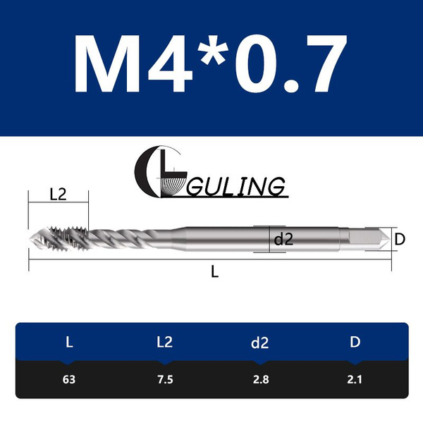GULING HSSE DIN Стандарт Метчик Раскатник M2 M3 M4 M5 M6 M8 M10 M12 - купить с доставкой по ...