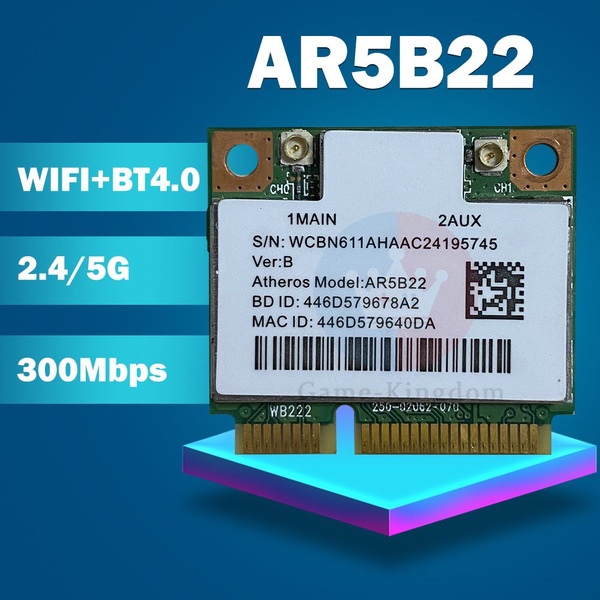 Вай фай Беспроводная карта Wi-Fi Atheros AzureWave AR9462 AR5B22 WB222 ...