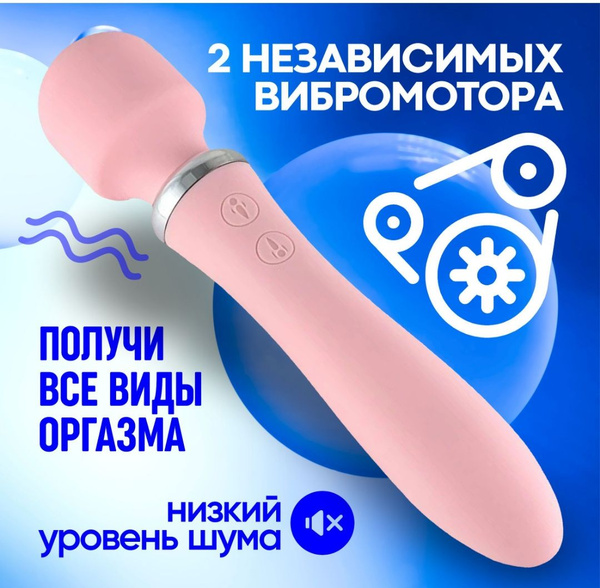 Мощный двусторонний вибратор для женщин, стимулятор клитора, 20 режимов ...