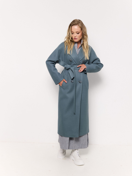 Пальто SEVINGIN, Демисезон, размер 46, цвет акулья кожа, Драп - купить ...