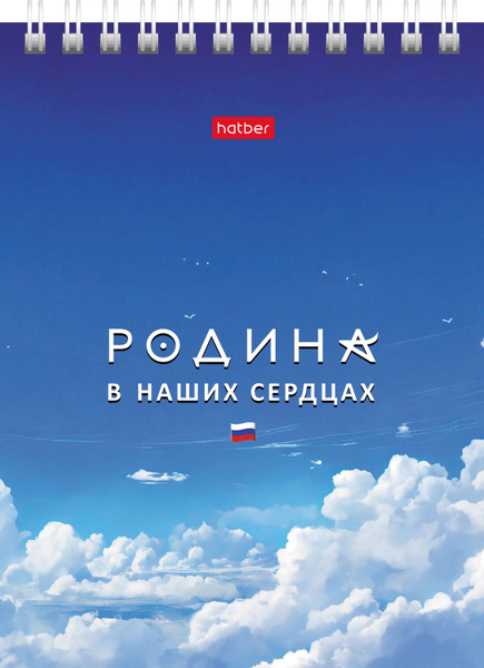 Набор блокнотов Hatber 6 штук/6 дизайнов 60 листов, формата А6, в клетку, на гребне Россия ...