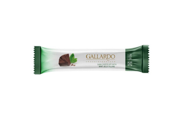 Шоколад Gallardo горький с начинкой со вкусом мяты 25гр*24шт. - купить ...