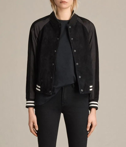 Бомбер AllSaints - купить с доставкой по выгодным ценам в интернет-магазине OZON (1685319745)