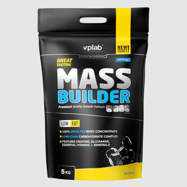 Гейнер VPLab "Mass Builder", банан, 5 кг - купить с доставкой по ...