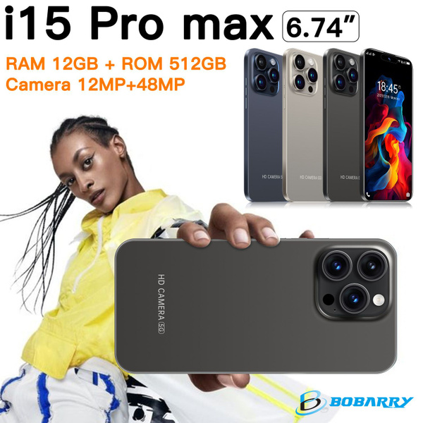 Смартфон Bobarry I15 Pro Max-PEVC 512 ГБ 12 ГБ Черный 6.74 123 купить c доставкой на OZON по ...