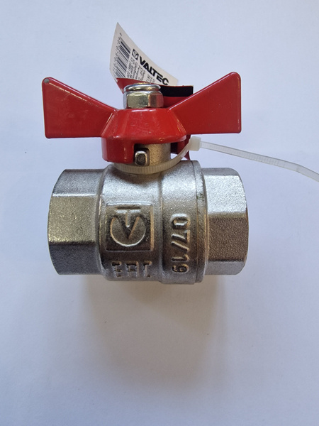 Шаровой кран VALTEC BASE латунный бабочка 1' г/г - купить с доставкой по выгодным ценам в ...