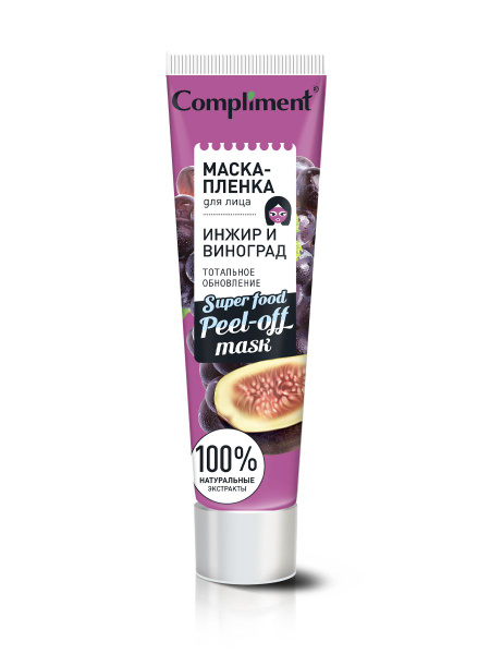 Compliment Маска-пленка для лица ИНЖИР И ВИНОГРАД тотальное обновление ...