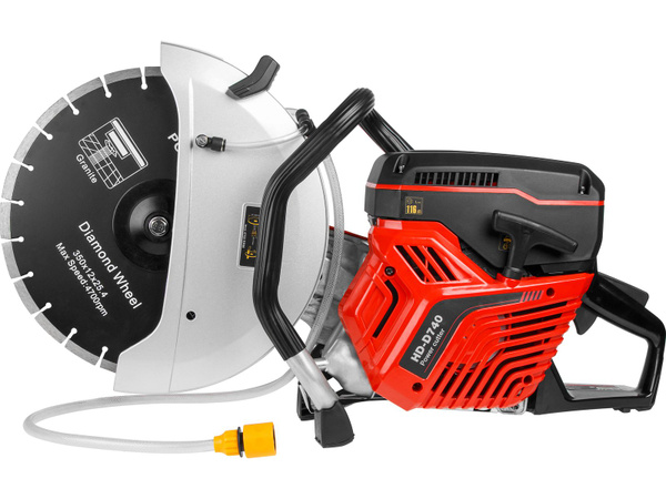Бензорез HDC HD-D740 (3.7 кВт, 5 л.с., Диск 350 мм, мокрый и сухой рез, вес 10кг) (HD3320-1 ...