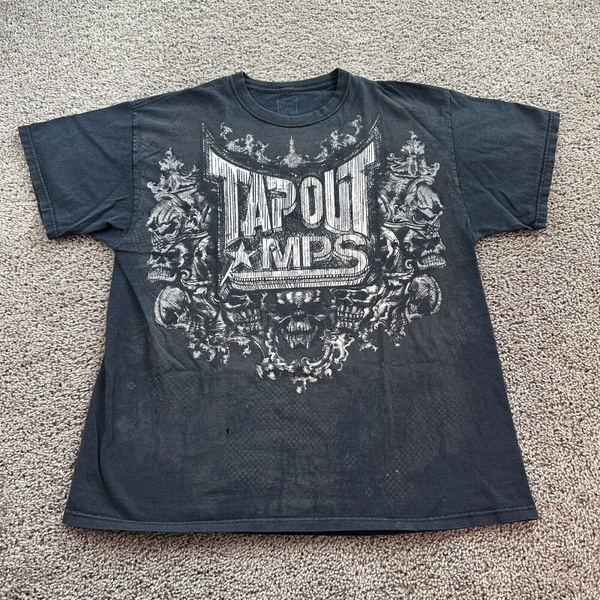 Футболка Мужской Tapout черный, размер 46 Повседневный купить c ...