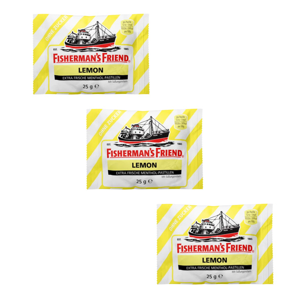 Fisherman's Friend Lemon Фишерман Пастилки ментоловые с освежающим ...