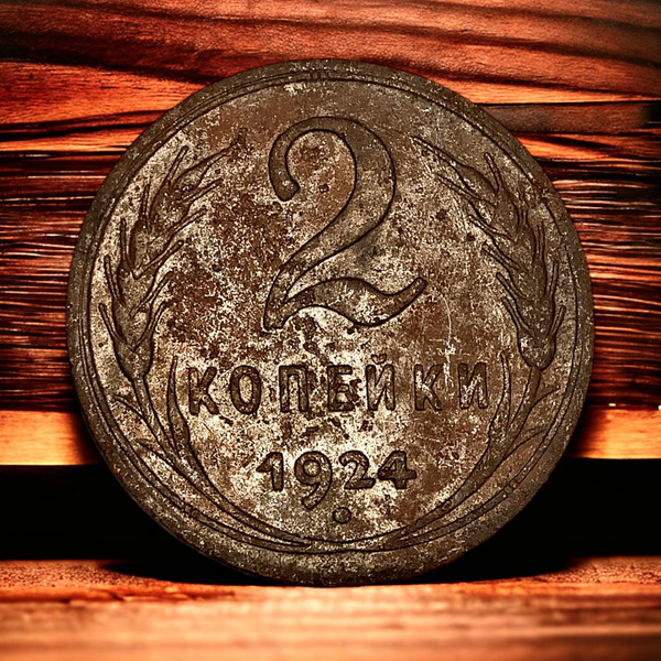 Монета СССР 2 копейки 1924 года. Герб - купить в интернет-магазине OZON с быстрой доставкой ...